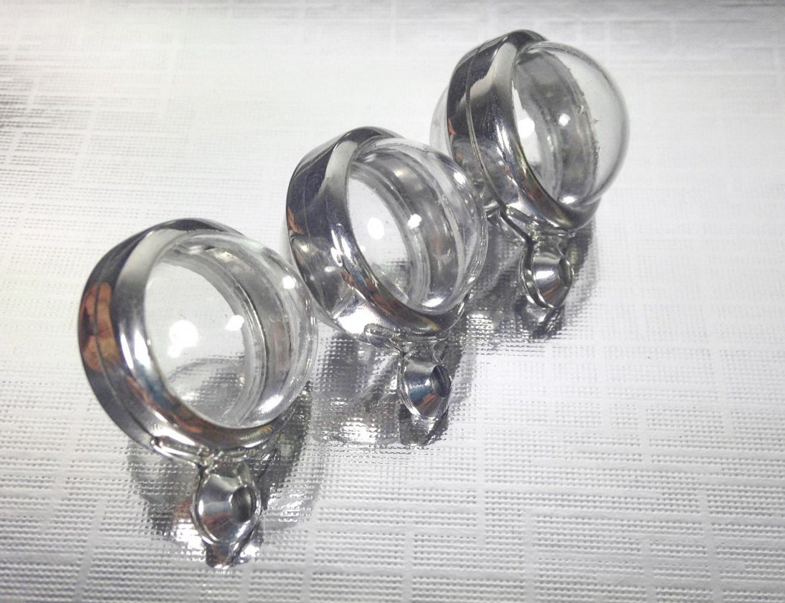 V.3 Tripple Small,set of 3, Pendant Cases, Reliquaries, Shadow Pendants ...