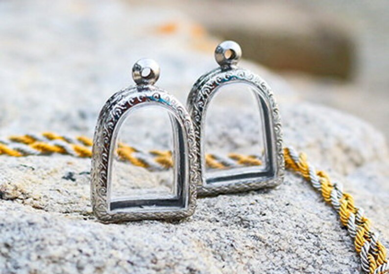 Set No.6 Small Bird Cage Engrave Pendant Cases,set of 3,reliquaries ...