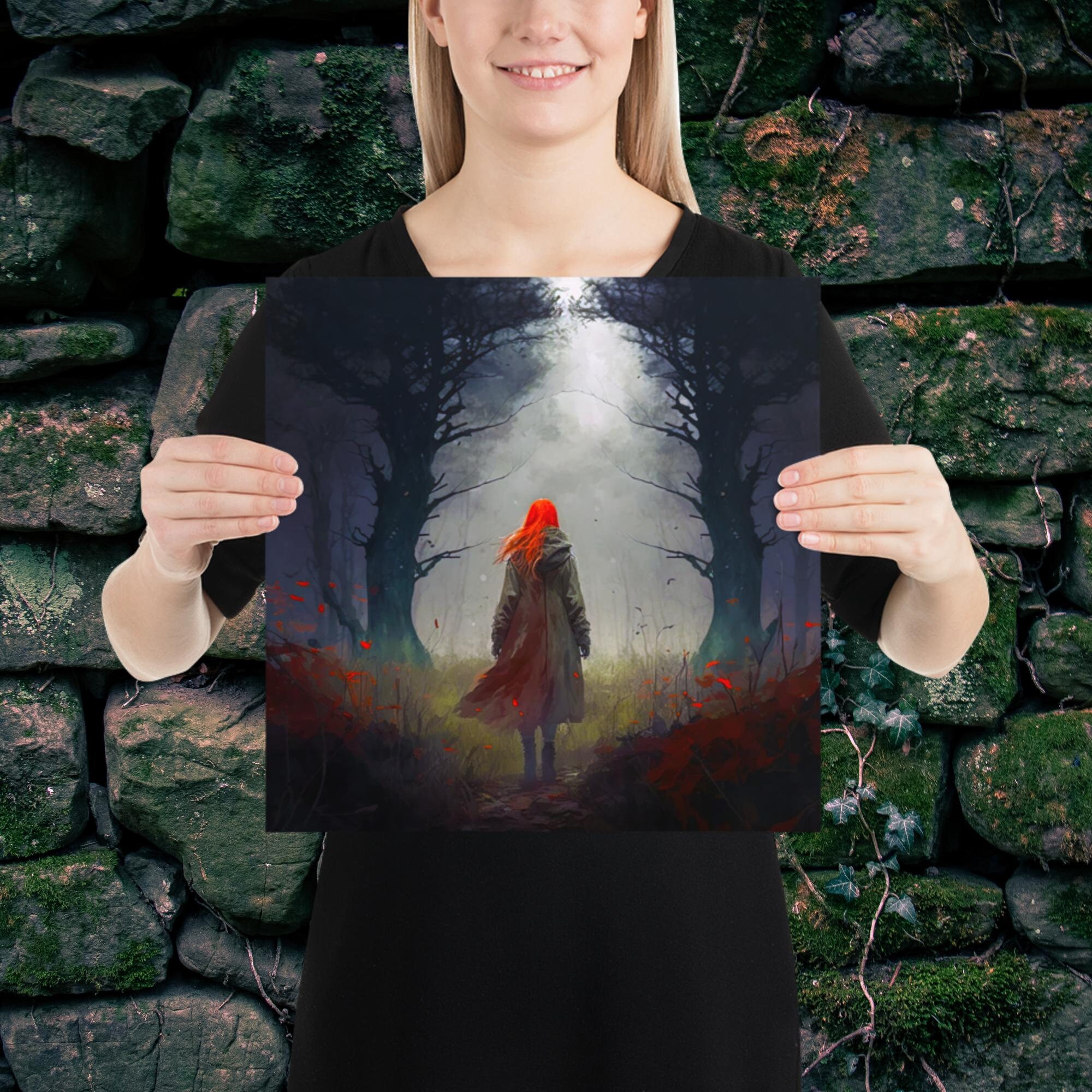 Red Riding Hood Poster Fairytale Folklore Fantasy Enchanted - Etsy