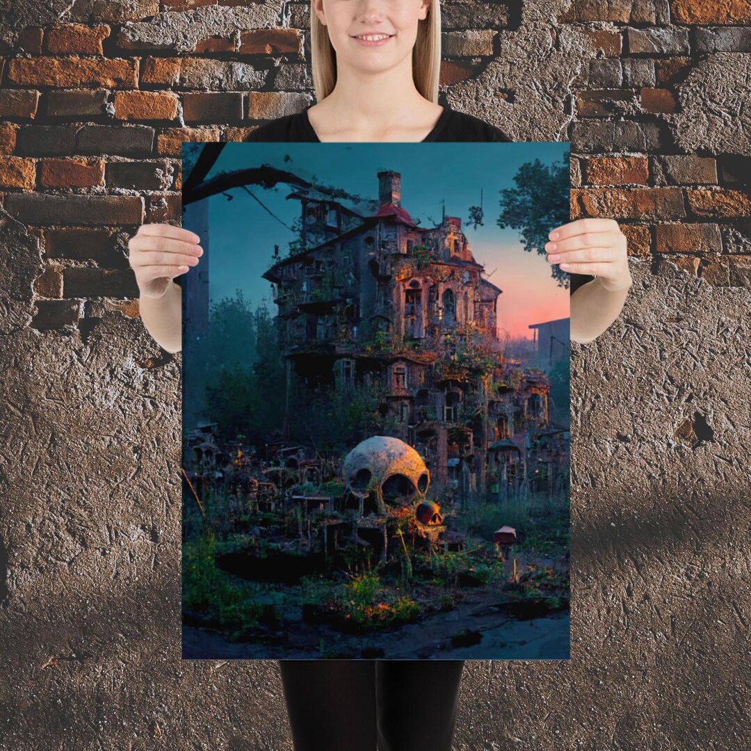 Land of Sorrows Poster, Abandoned Overgrown Homes With Bones, Haunted ...
