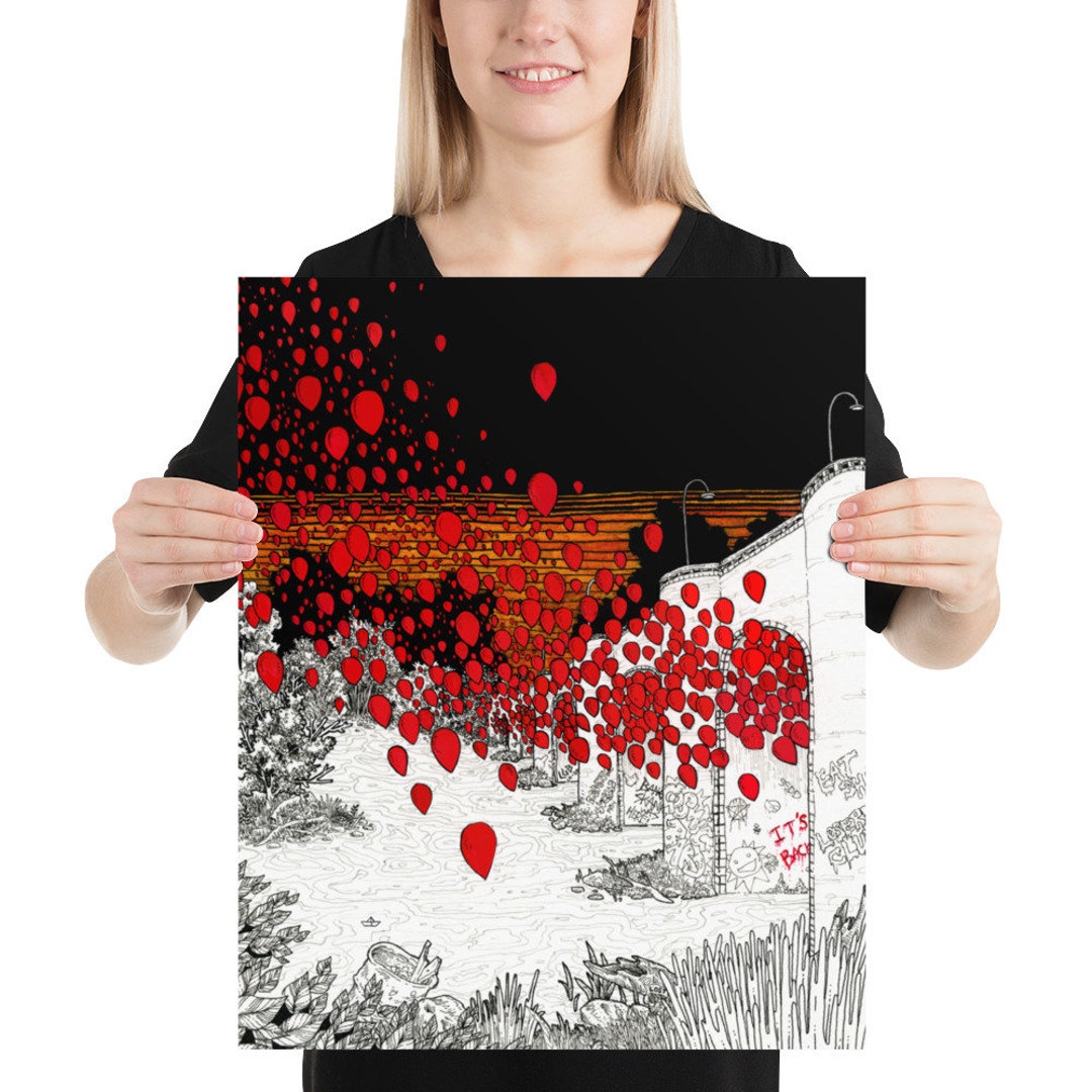 They All Float Poster Pen and Ink Illustration PRINT Various Sizes ...