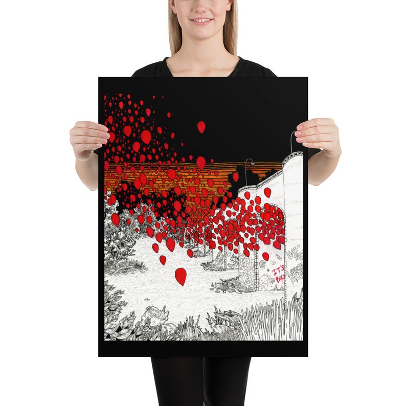 They All Float Poster Pen and Ink Illustration PRINT Various - Etsy