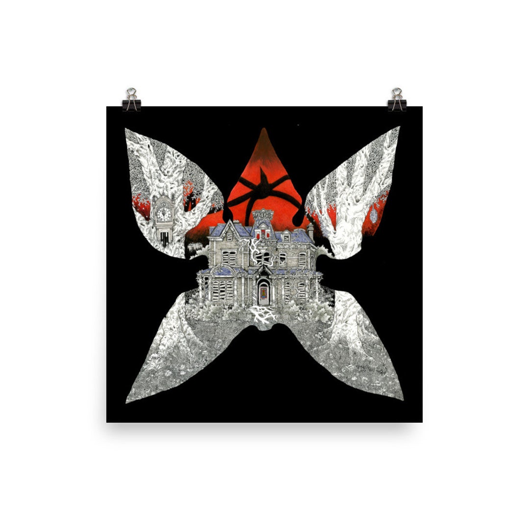 Creel House Stranger Things Poster, Pen Ink Illustration PRINT. Various ...