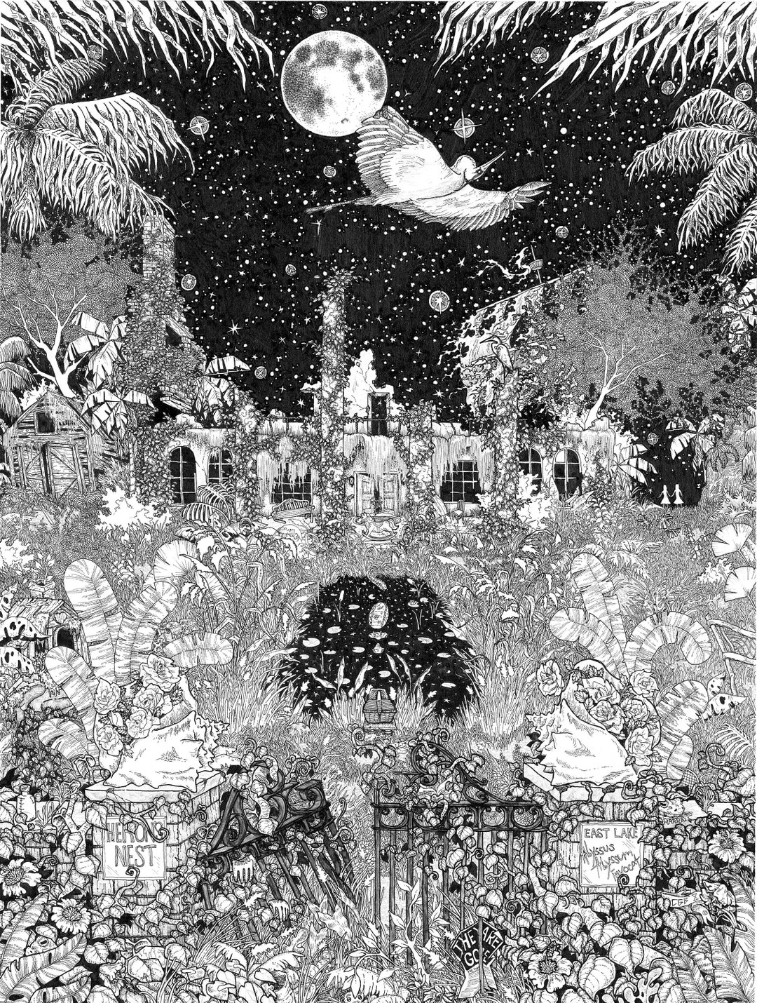 Duma Key Pen and Ink Signed Illustration PRINT Various Sizes Available ...