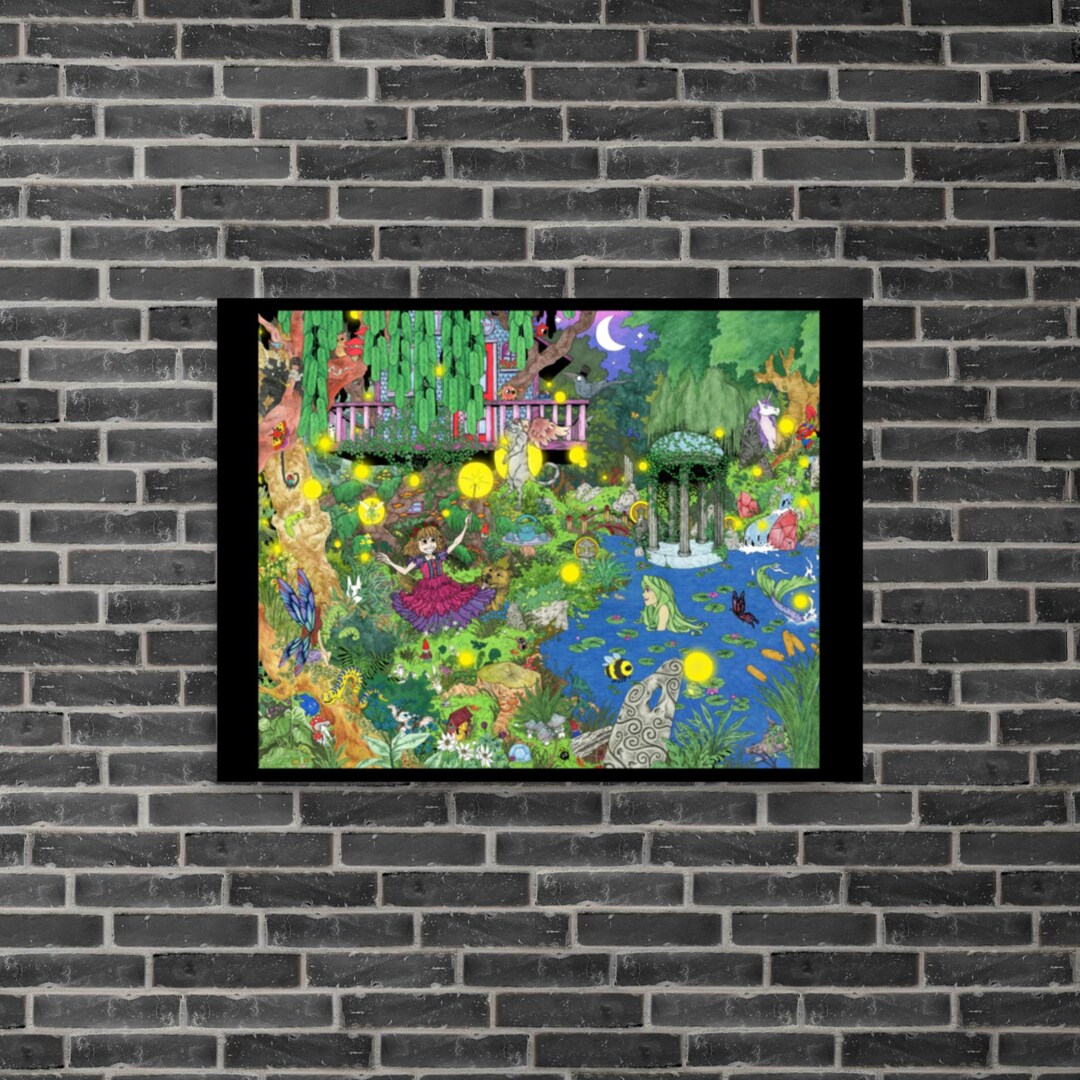 Princess in the Enchanted Forest Poster - Etsy