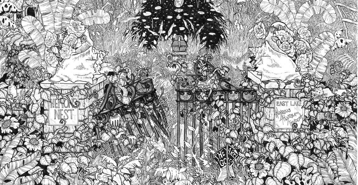 Duma Key Pen and Ink Signed Illustration PRINT Various Sizes Available ...