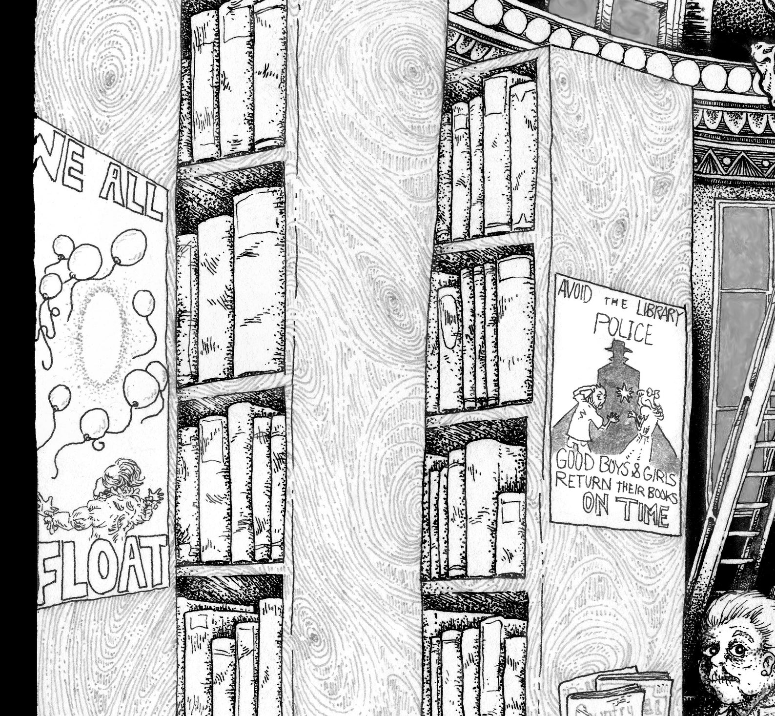 Library Policeman Unframed Illustrated Signed PRINT Various - Etsy