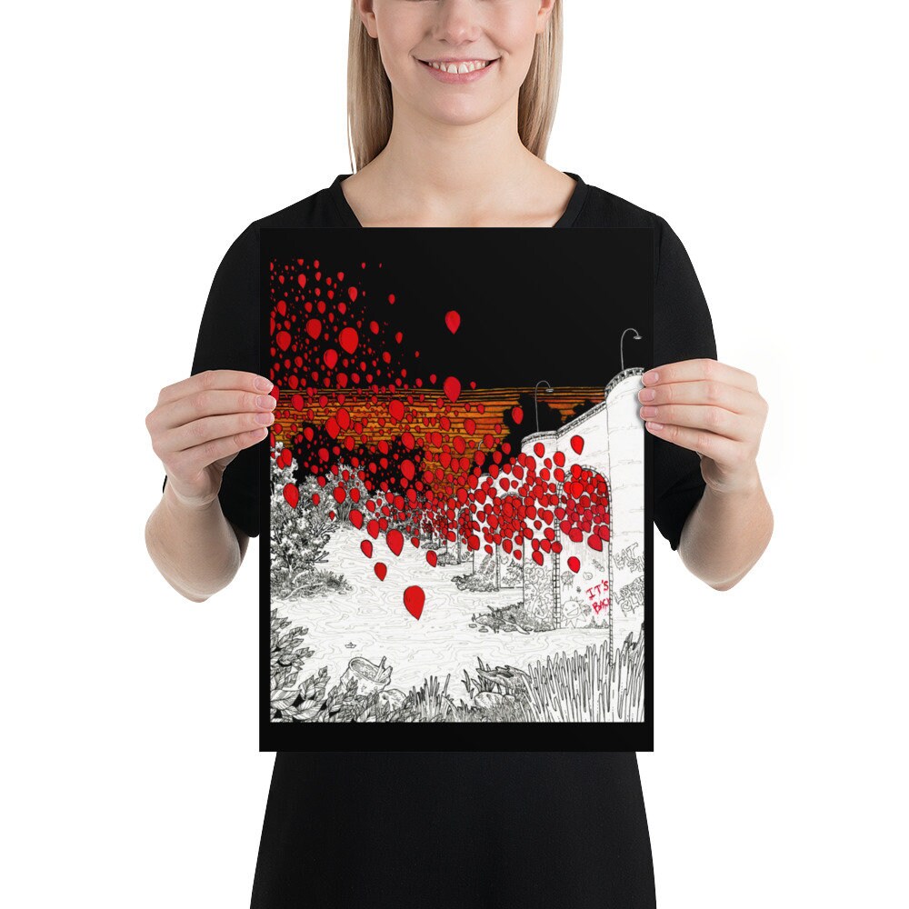 They All Float Poster Pen and Ink Illustration PRINT Various - Etsy