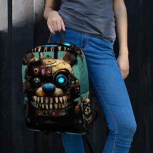 Bonnie FNAF Backpack Five Nights at Freddys Robot Machine Horror Video ...
