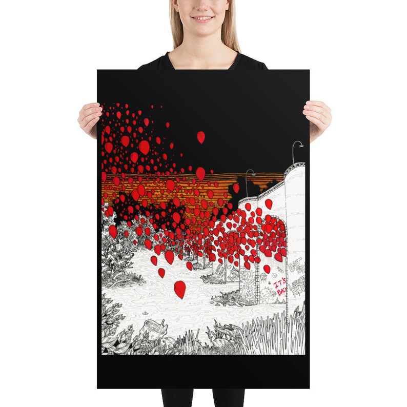 They All Float Poster Pen and Ink Illustration PRINT Various - Etsy