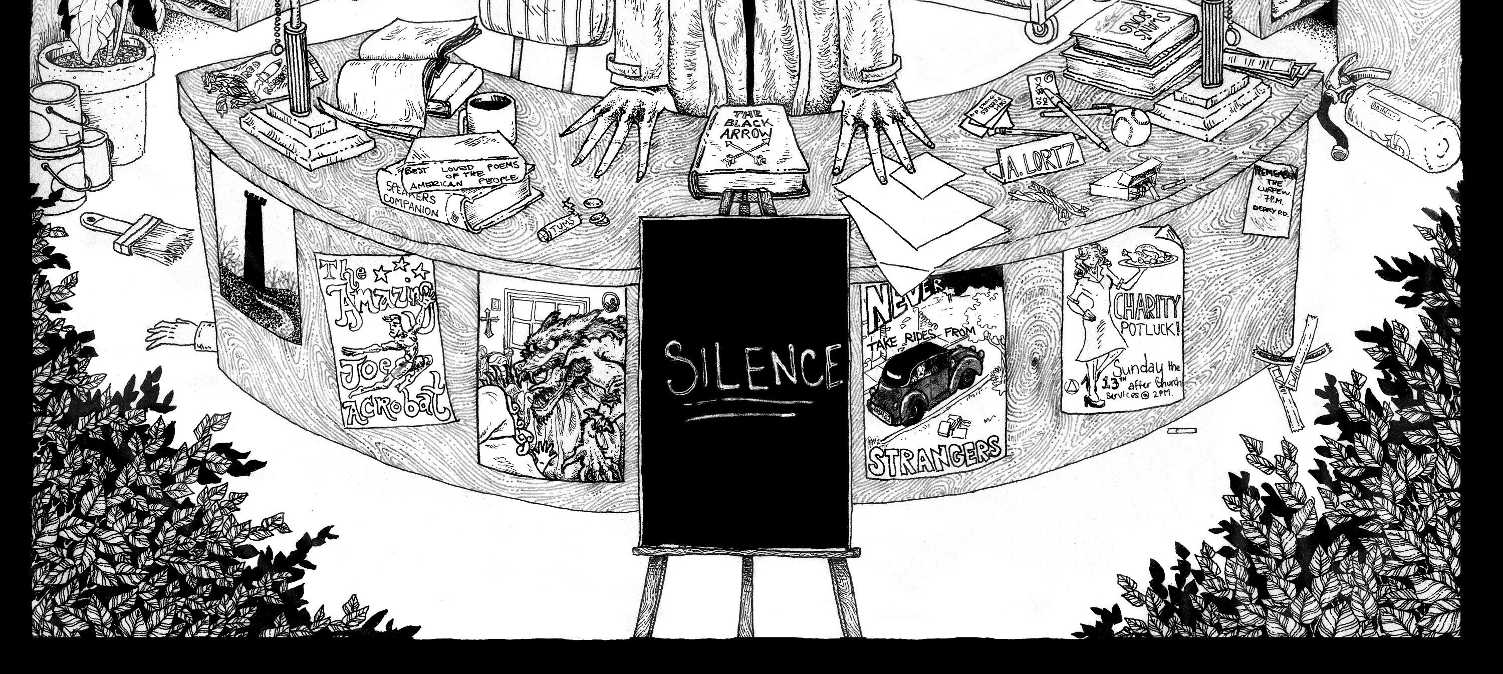 Library Policeman Unframed Illustrated Signed PRINT Various - Etsy