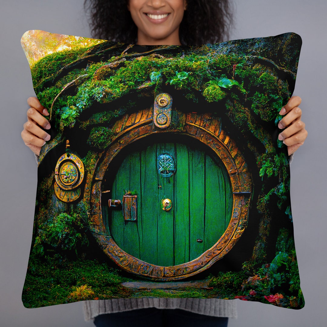 Hobbit House Basic Pillow JRR Tolkien's High Adventure Fantasy Lord of ...