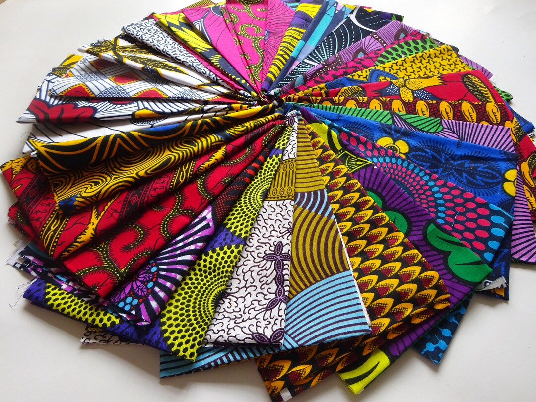 Assorted African Fabric Fat Quarter Bundles 18 X 22 Inches Ankara Print ...
