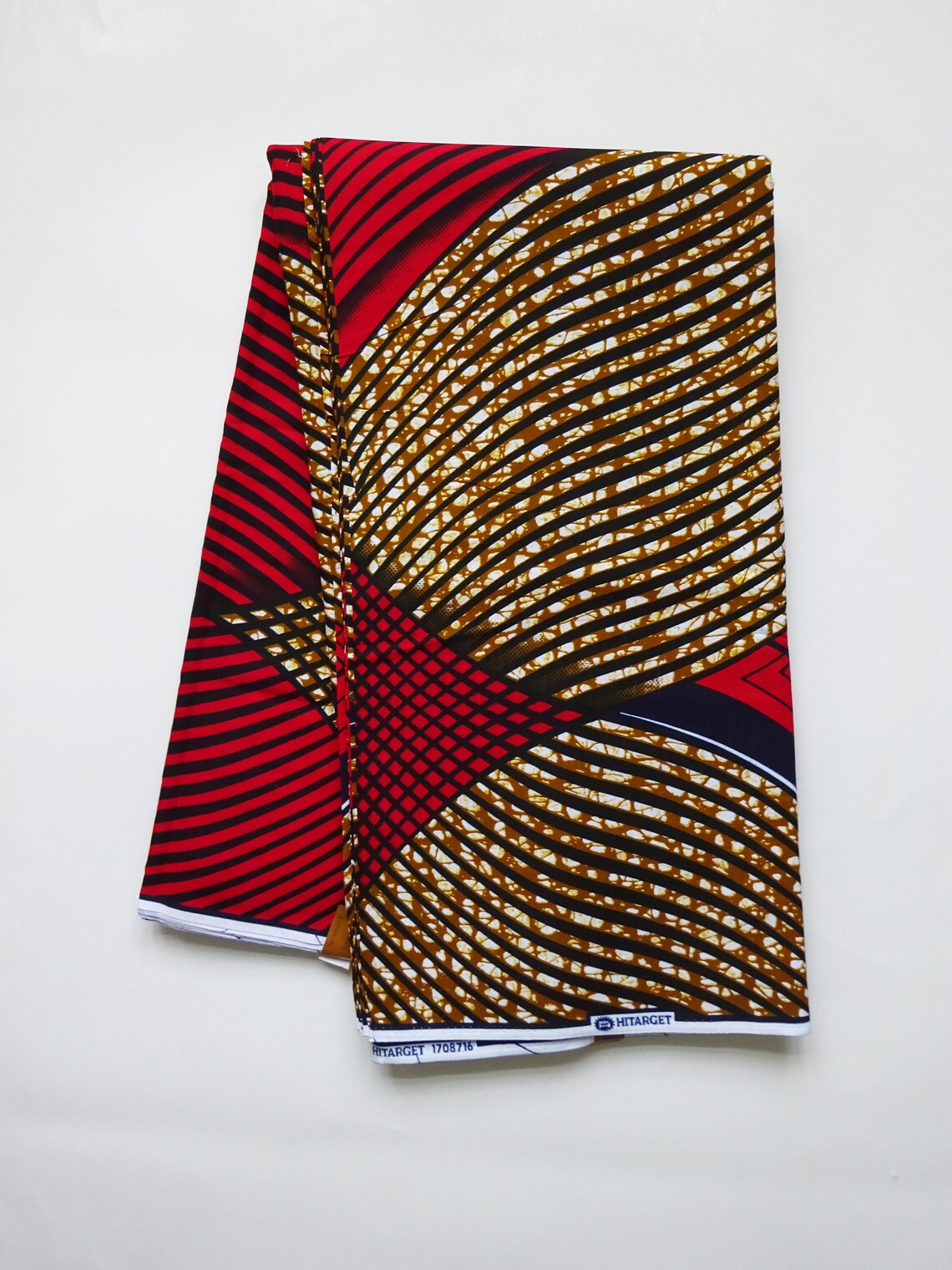 Red Brown African Fabric per Yards for African Print Dress - Etsy