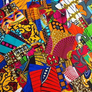 African Fabric сharm Packs Quilting Squares 5” / African Print ...