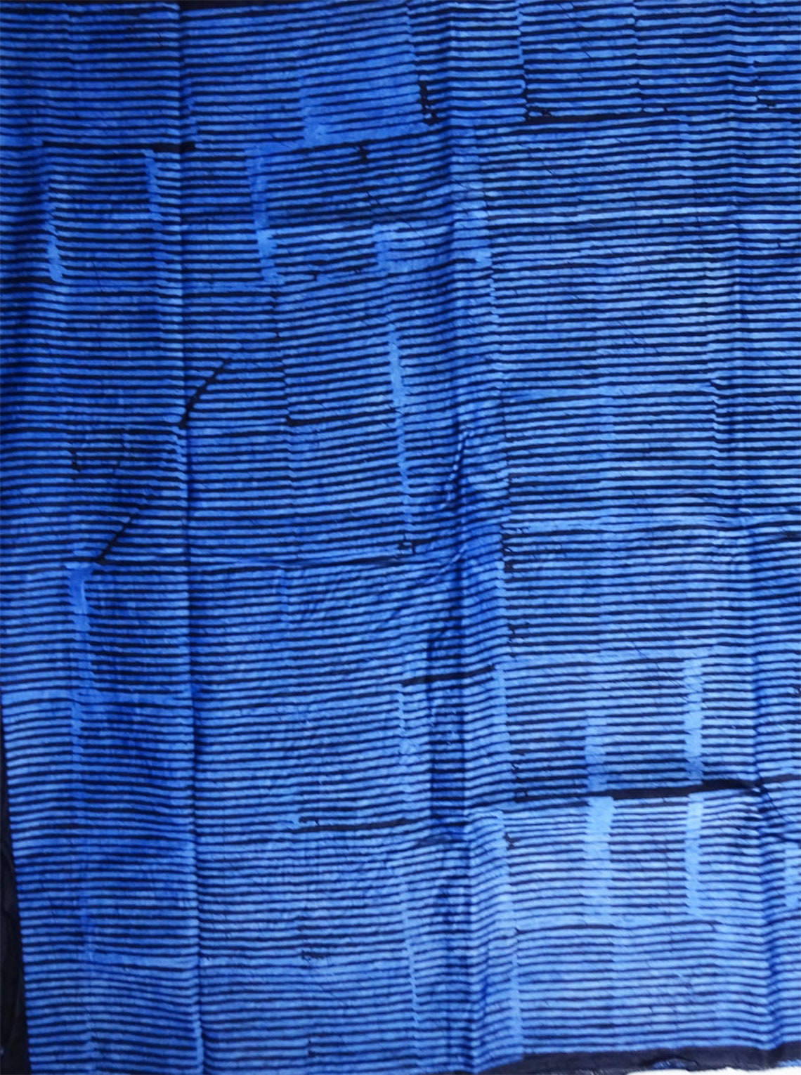 Hand-dyed Fabric Ethnic Fabric Nigerian Adire Batik Fabric | Etsy