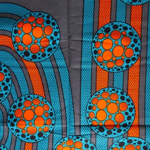 Bright African Print Fabric Sold by Yard/cotton Fabric/ African Fabric ...