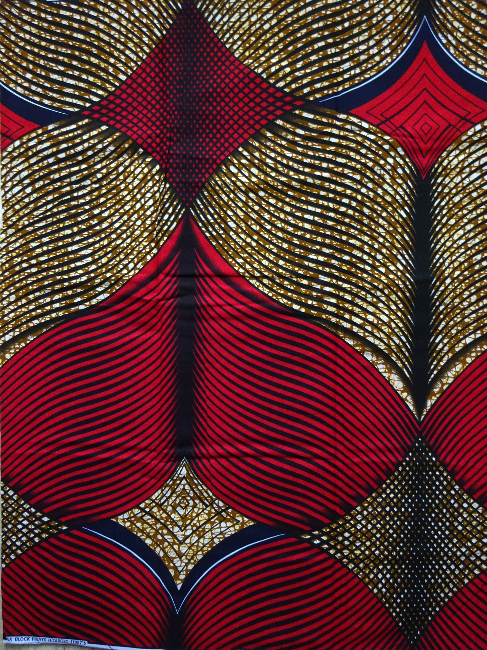 Red Brown African Fabric per Yards for African Print Dress | Etsy