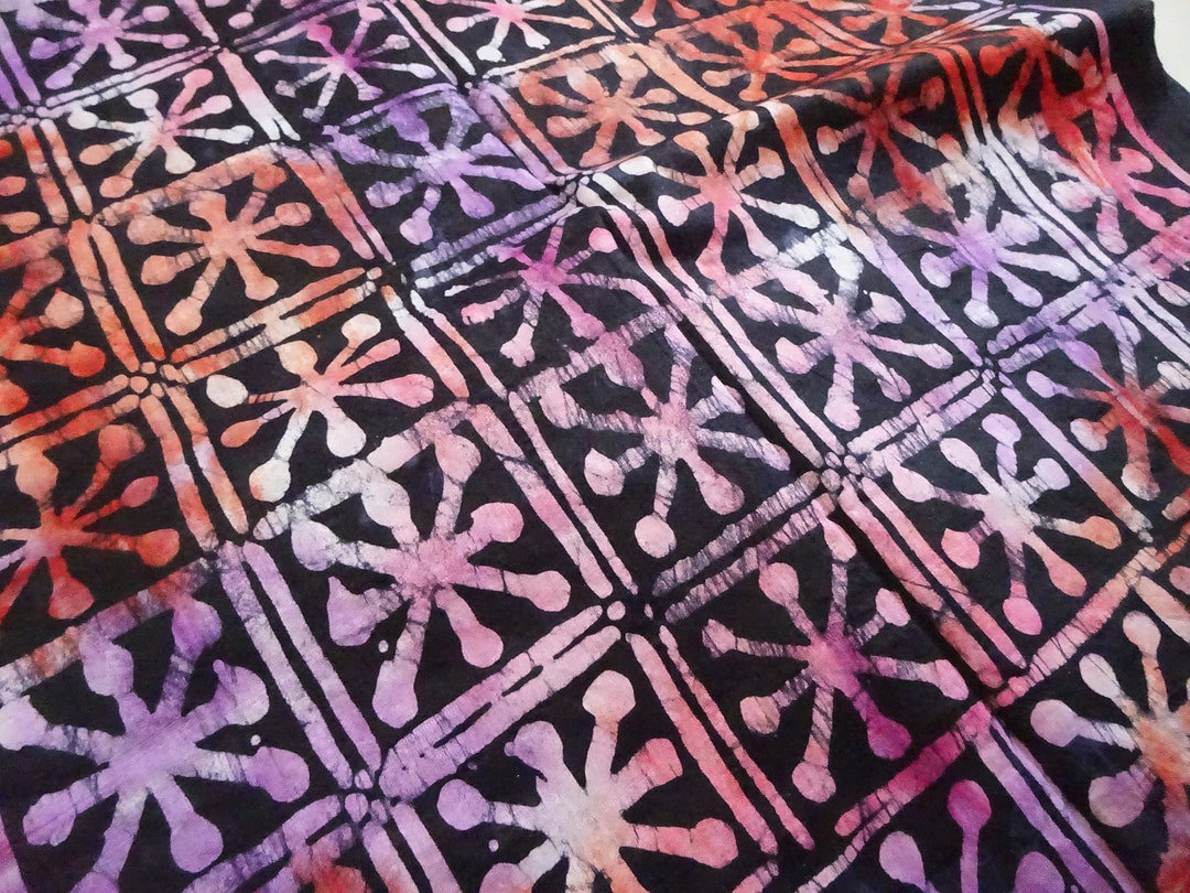 Hand-dyed Fabric, African Block Print Fabric per Yard, African Batik ...