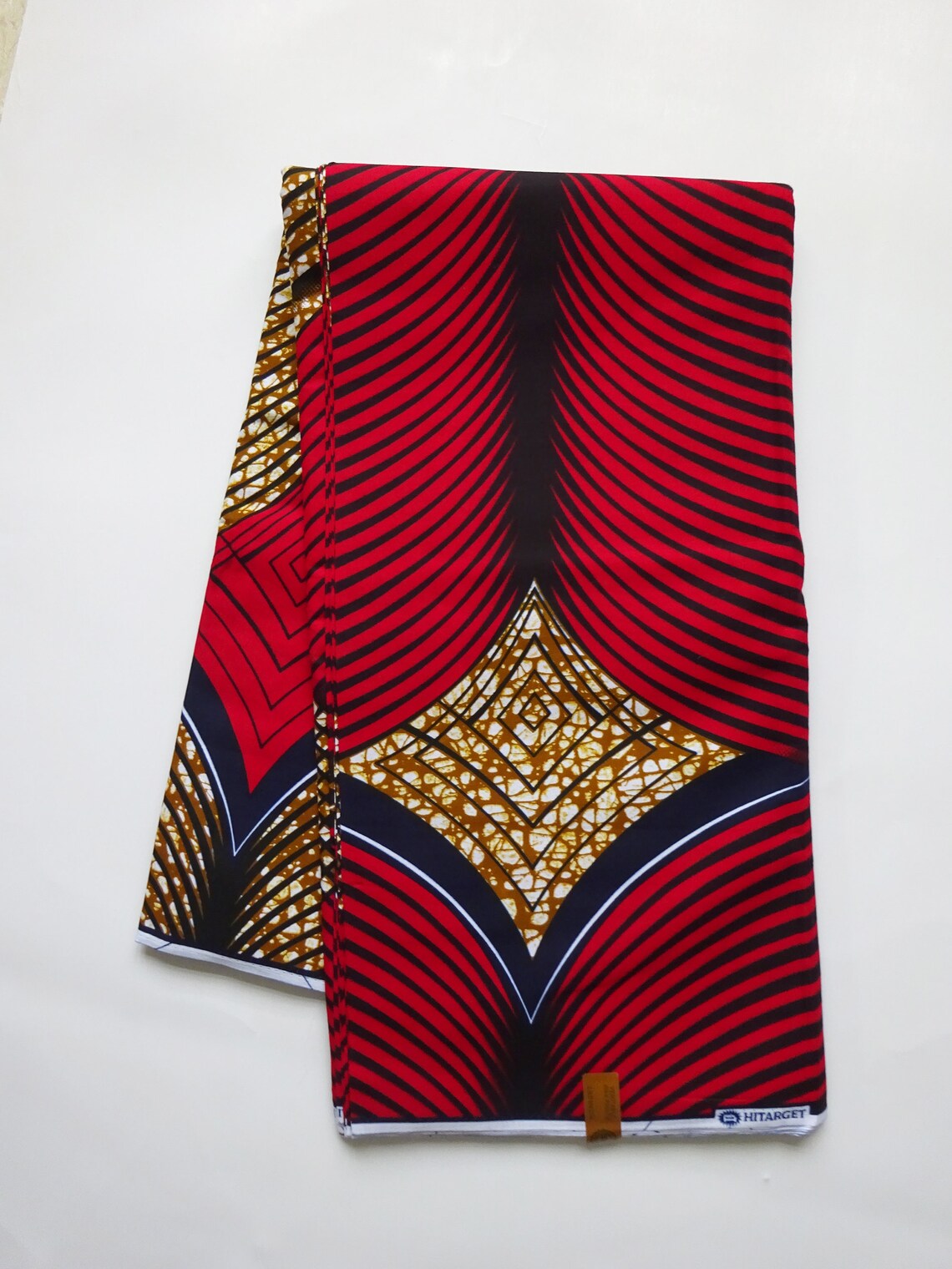 Red Brown African Fabric per Yards for African Print Dress - Etsy