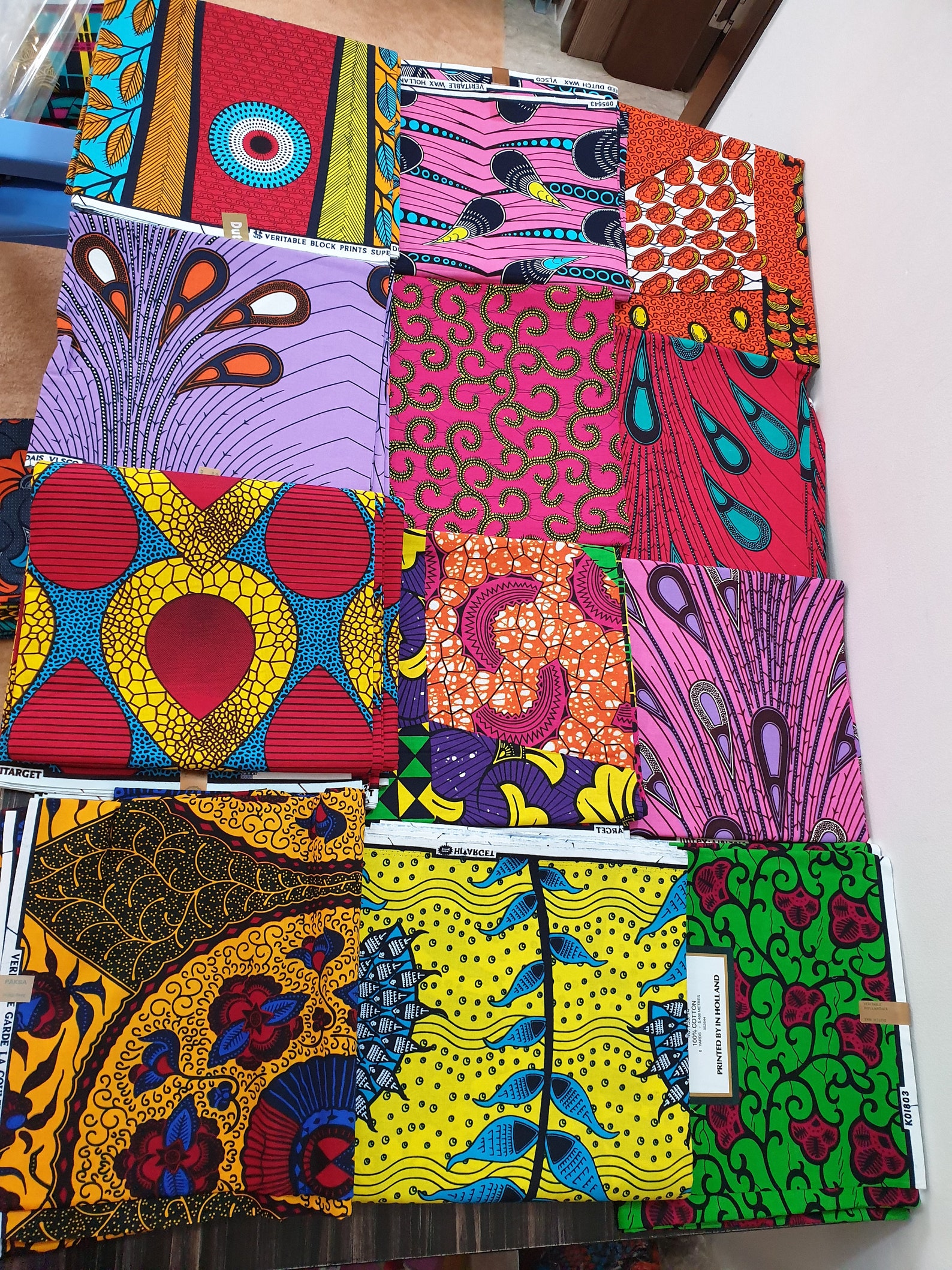 CUSTOM REQUEST African Fabric Craft Set of Different | Etsy