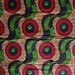 Brown Green and Red African Fabric by the Yard Ankara African Cotton ...