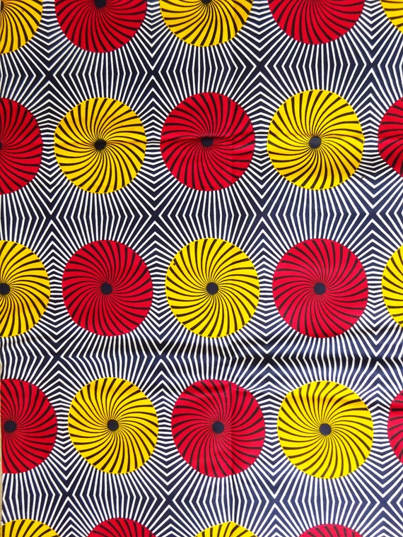 Optical Illusion Fabric Cotton African Fabric by the Yard - Etsy