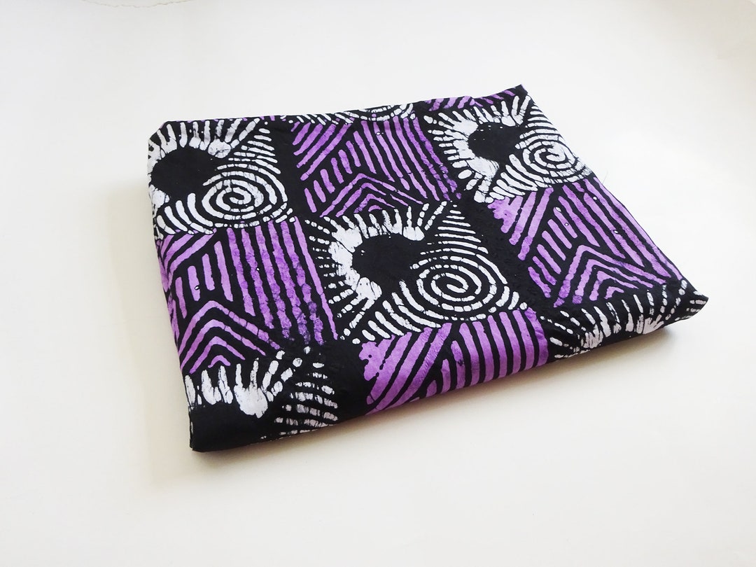 African Batik Hand Dyed African Fabric Adire, Blocks Print Fabric ...