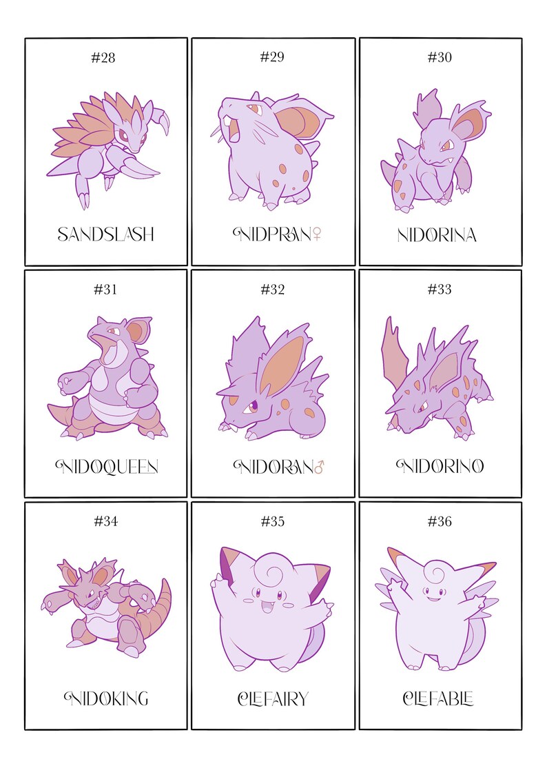 Pokémon National Pokédex 151: Printable Binder Pages & Placeholders - Etsy