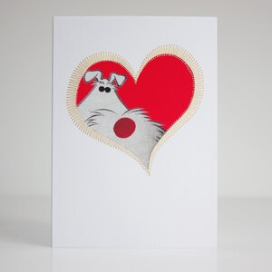 George Love Card Sewn Heart Greetings Card Perfect for Valentines and ...