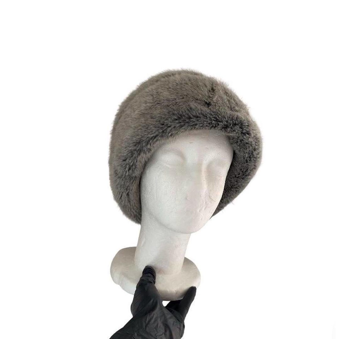 Vintage Y2K Grey Fur Russian Hat - Winter Eskimo Style - Etsy