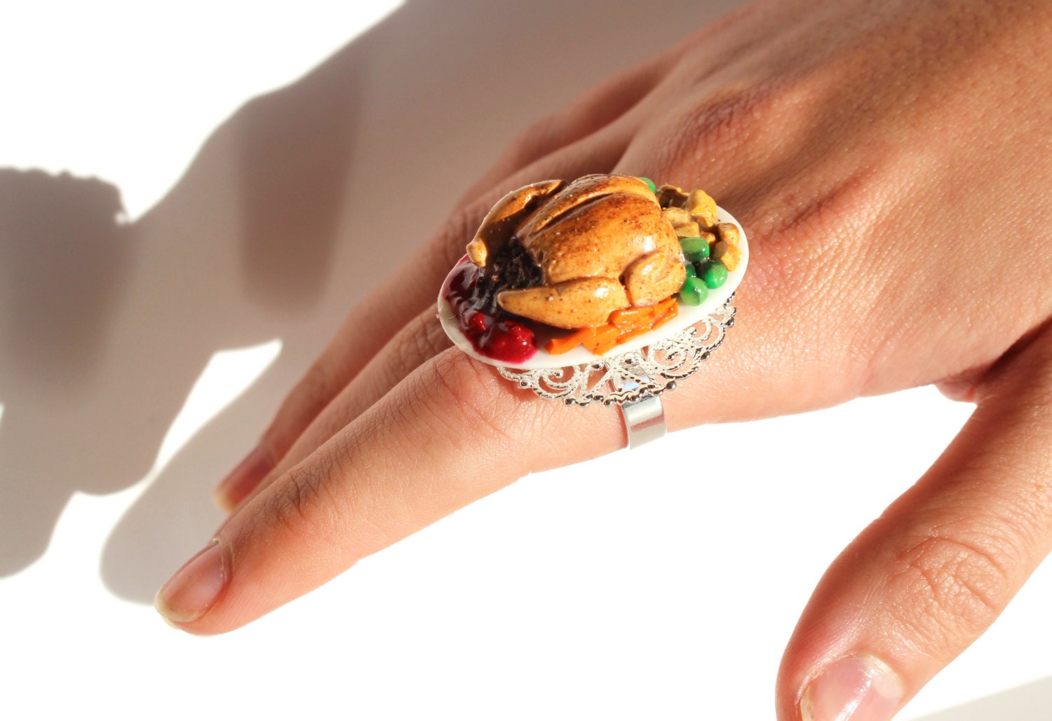 Christmas Ring Thanksgiving Ring Turkey Jewellery Turkey Ring Roast ...
