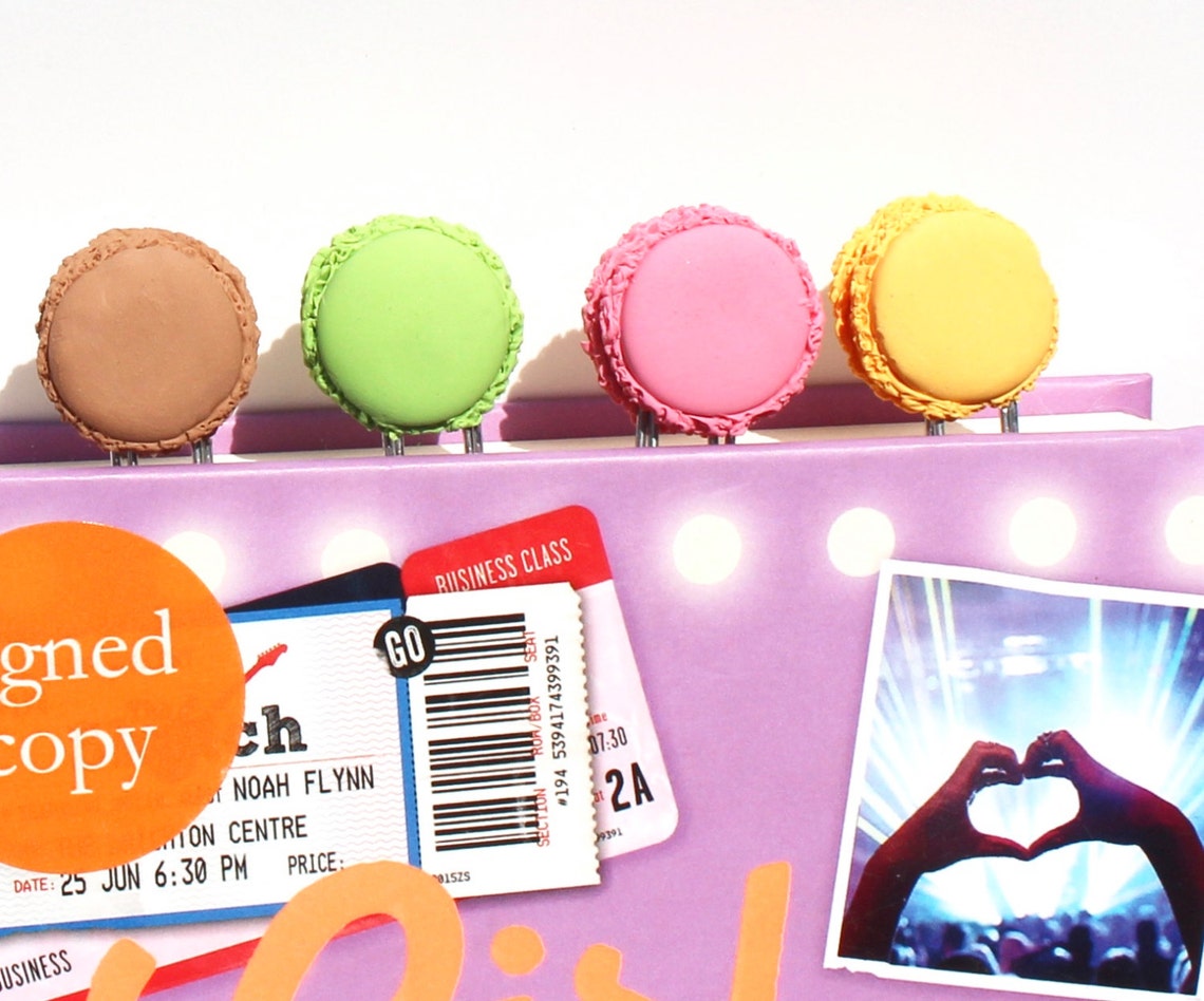 Macaron Planner Clips French Macaron Cake Bookmark Macaroon Planner ...