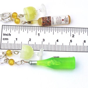 White Wine Necklace Miniature Food Necklace Bottle of Wine Wine Bottle ...
