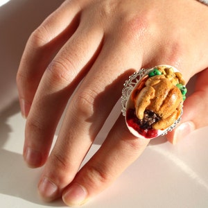 Christmas Ring Thanksgiving Ring Turkey Jewellery Turkey Ring Roast ...