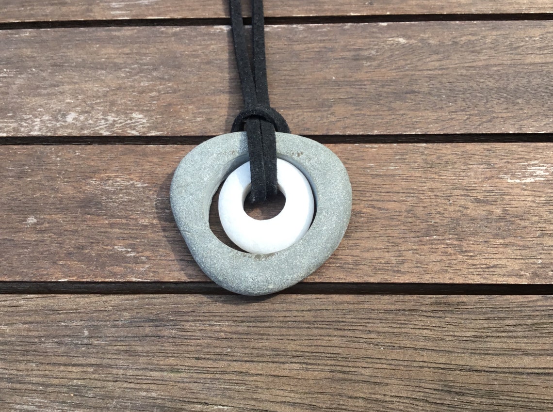 Rock necklace zen necklace buddhist stone stack spiritual | Etsy