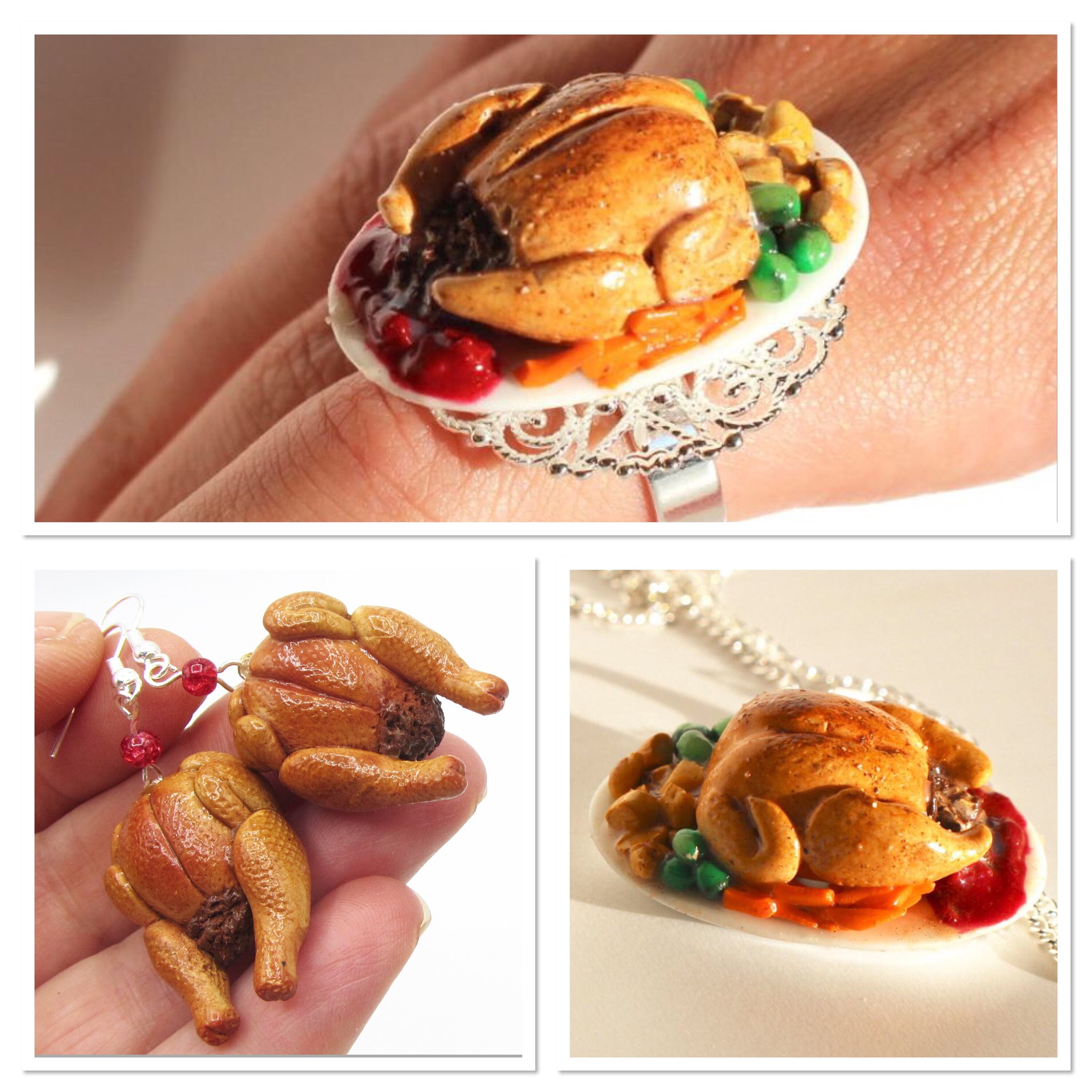 Christmas Ring Thanksgiving Ring Turkey Jewellery Turkey Ring - Etsy