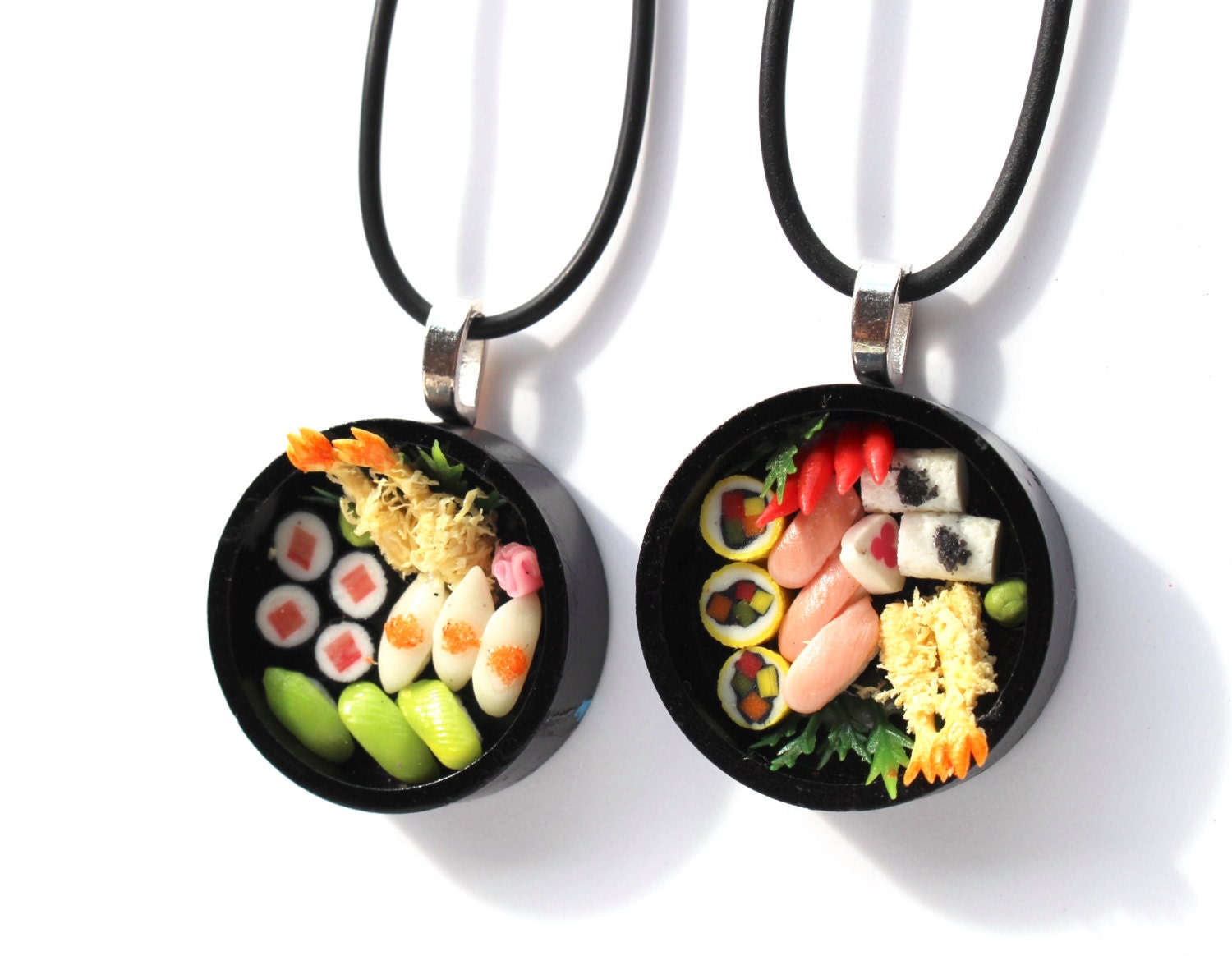 Sushi Necklace Japenese Food Jewellery Asian Food Necklace | Etsy