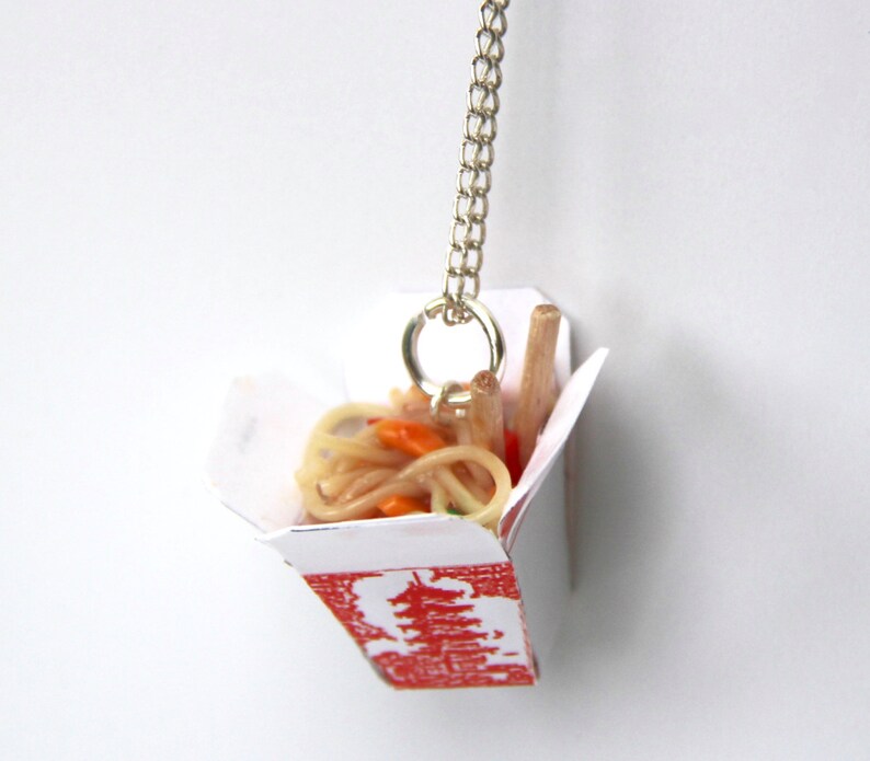 Noodle Necklace Chinese Take Out Necklace Chinese Take Away Food ...
