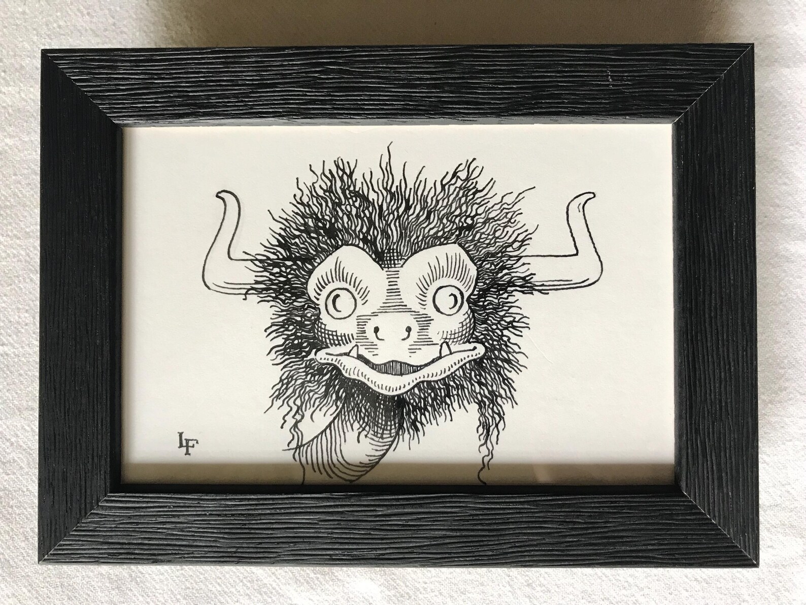 Enkidu (original Ink Dip Pen Drawing) - Etsy