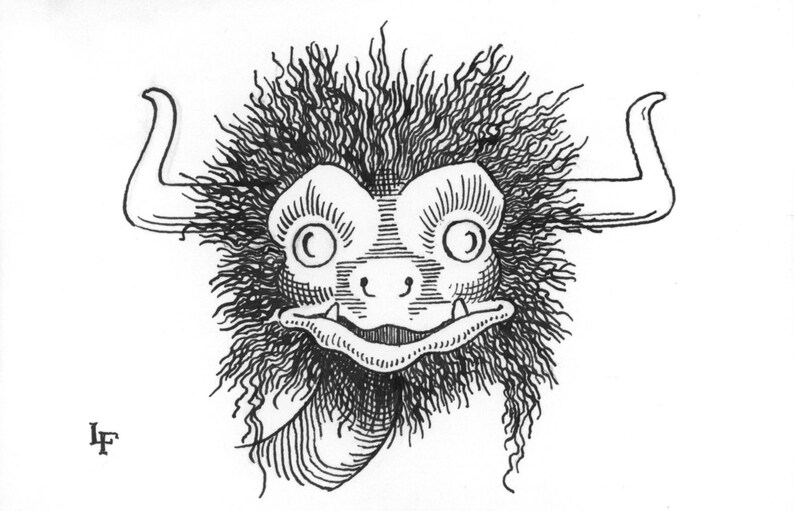 Enkidu (original Ink Dip Pen Drawing) - Etsy