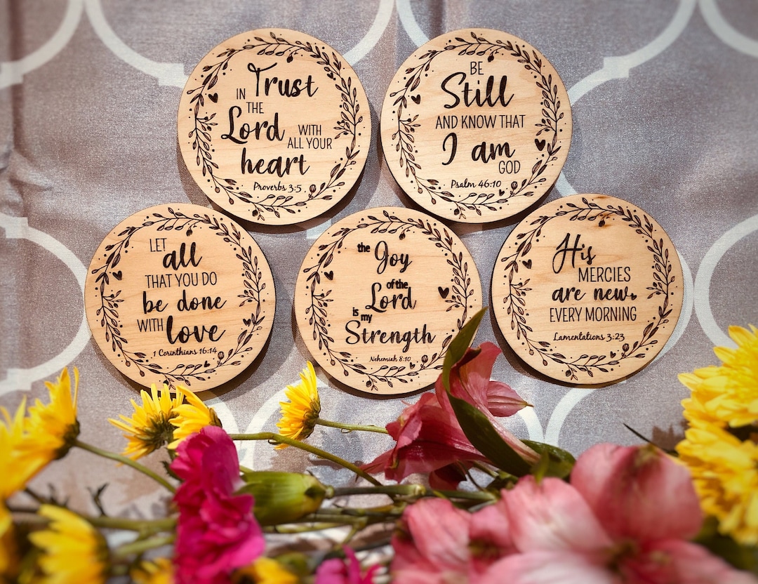 Christian Magnets, Bible Verse Magnets, Faith Magnets, Wooden Magnets ...