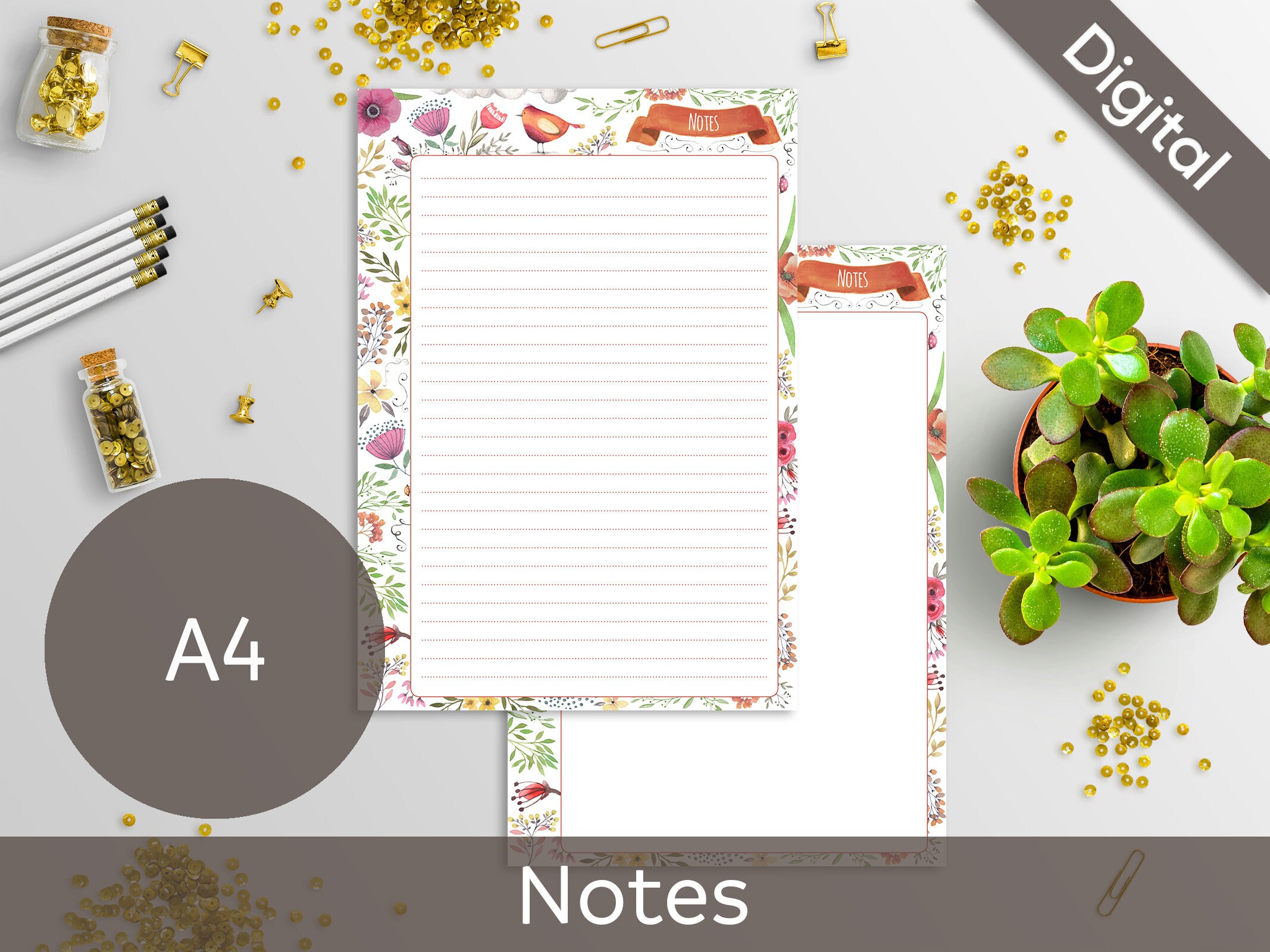 Paper & Party Supplies Calendars & Planners Undated Floral Weekly ...