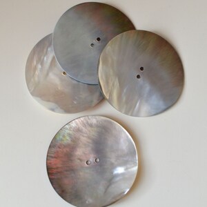 2 Inch 5cm Pearl Round Shell Button two Holes - Etsy