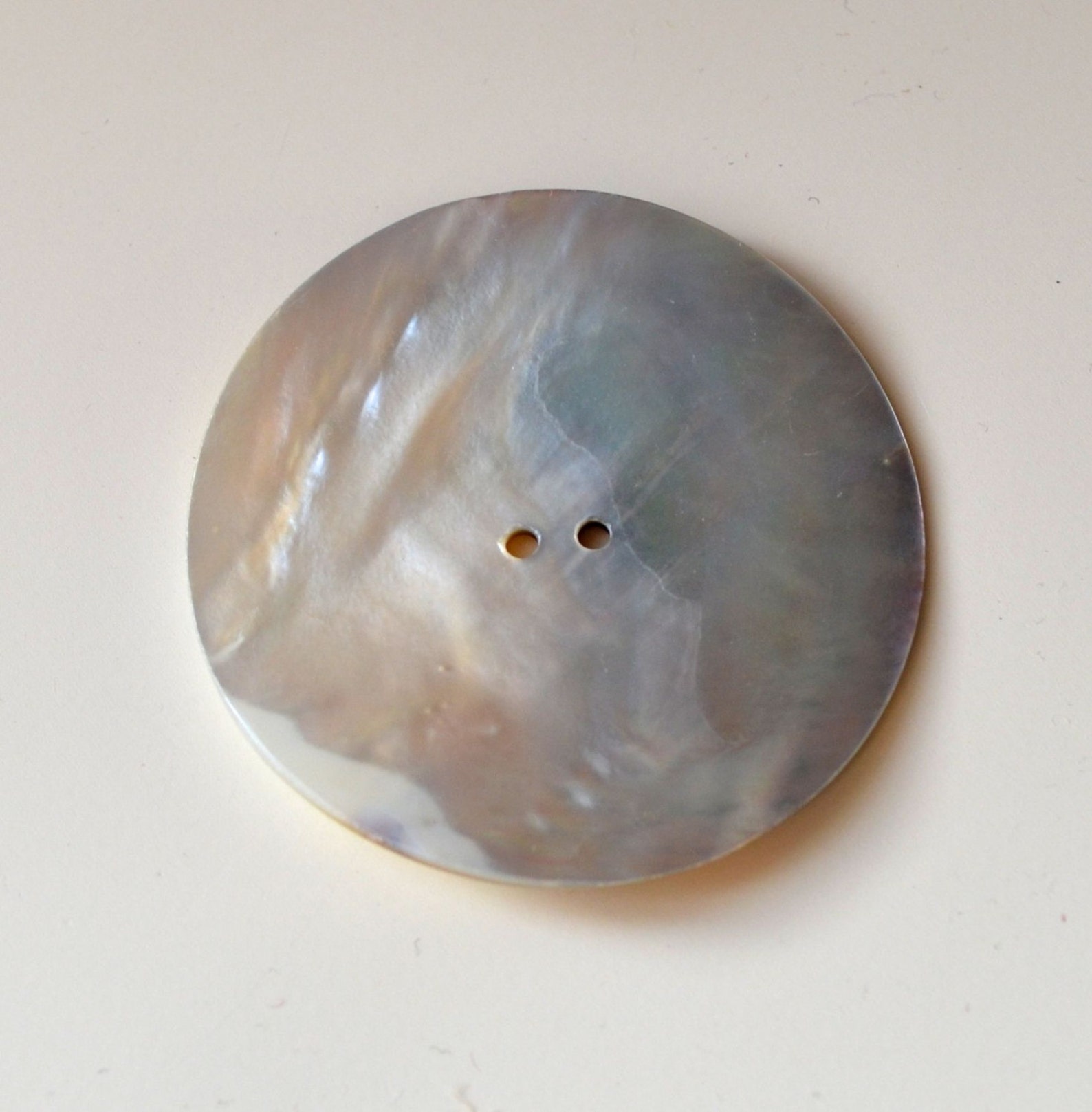 2 Inch 5cm Pearl Round Shell Button two Holes - Etsy
