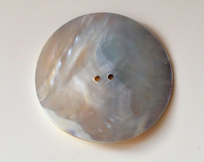 2 Inch (5cm) Pearl Round Shell Button (two Holes) - Etsy