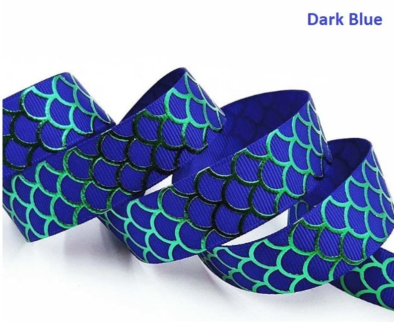 22mm Foiled Mermaid Scale Ribbon 1 Meter - Etsy