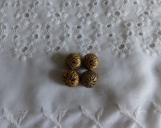 4 Antique Brass Mirror Back Twinkle Buttons 1/2 Inch - Etsy