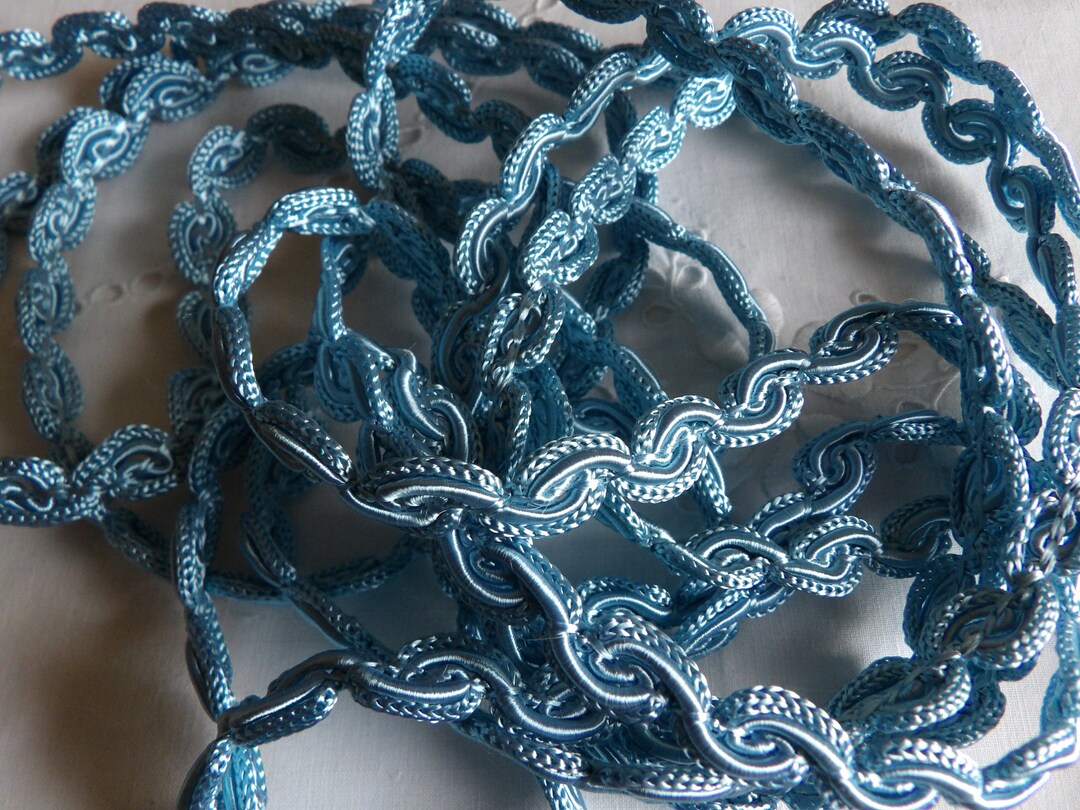 1 Yard Gimp Wave Braid 3/4 Inch Wide Blue - Etsy