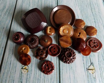 20 Pink Vintage Buttons A Crazy Quilting or Sewing Embellishment - Etsy